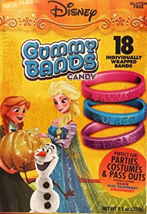 Disney Frozen Elsa, Anna, & Olaf Gummy Bands Candy, Grape, Strawberry ...