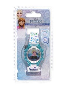 Disney Frozen Flashing LCD Watch Featuring Elsa – Colors as Shown, one Size
