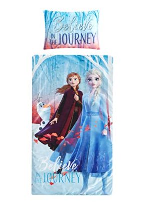 Disney Frozen 2 Sleeping Bag with Pillow Set, Featuring Anna & Elsa